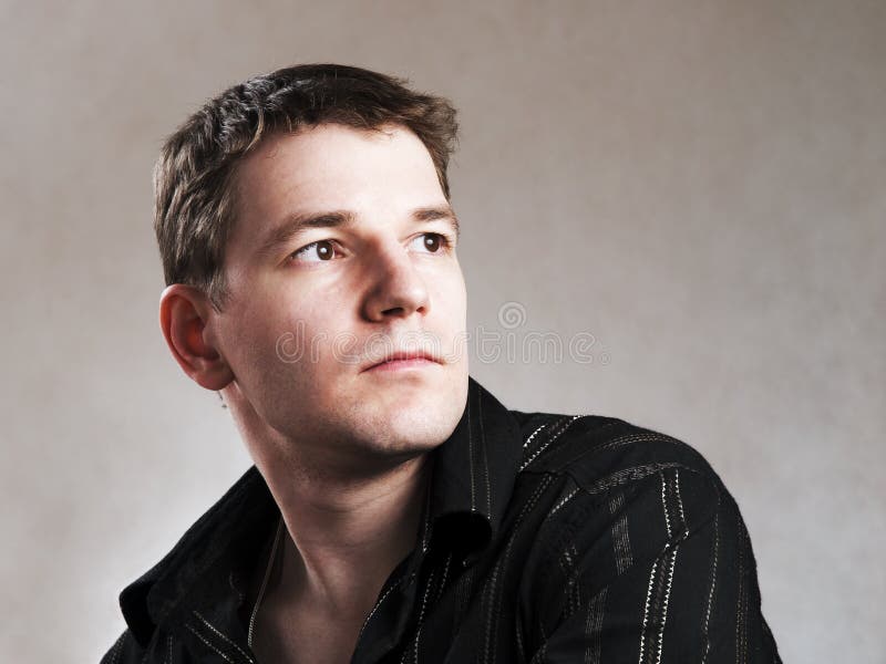 Looking man stock image. Image of males, beauty, expressive - 9391803