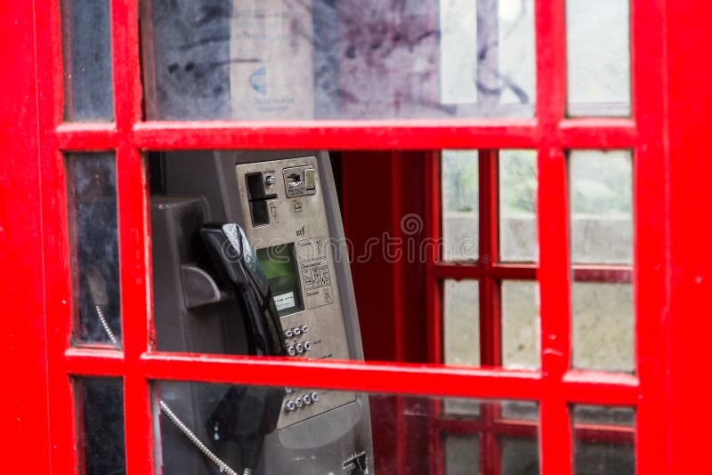 Inside a phone box stock image. Image of equipment, format - 178290639