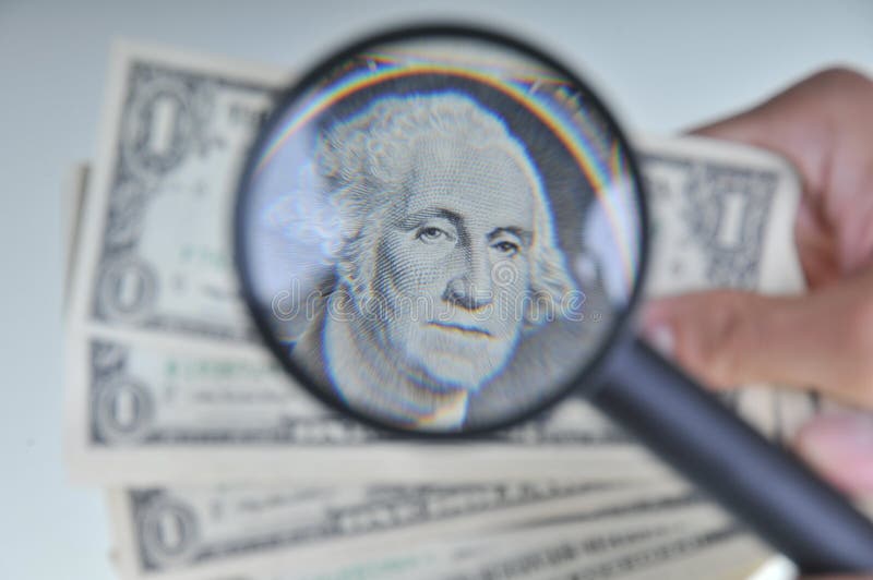 Looking at Money 3 stock photo. Image of isolated, currency - 6201522