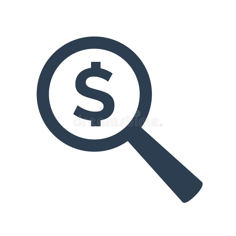 Money Check Icon on White Background Stock Illustration - Illustration ...