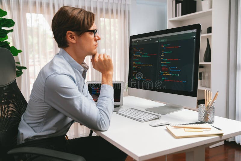 It Looking at Online Software Development on Pc Align Working Laptop ...