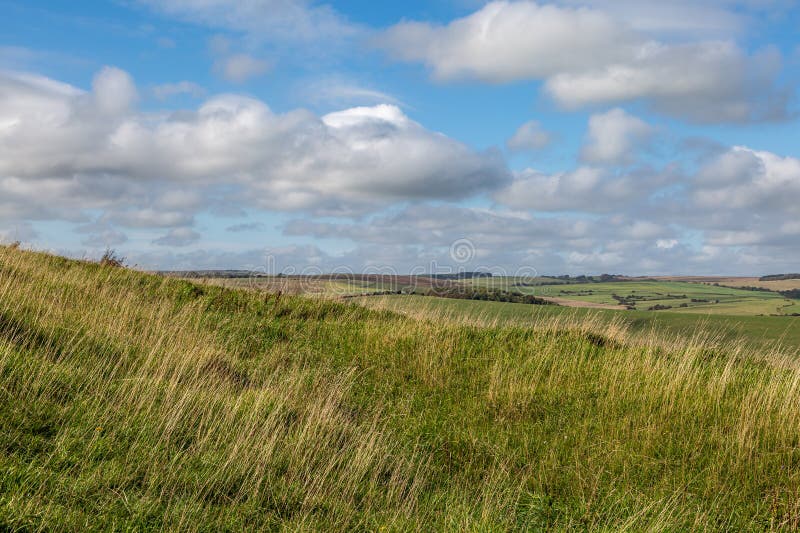 A Rural South Downs View on a Sunny September Day Stock Photo - Image ...