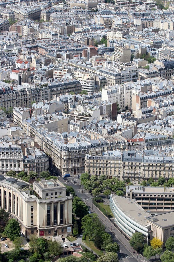 Looking Out Over Paris from the Eiffel Tower Editorial Stock Photo ...
