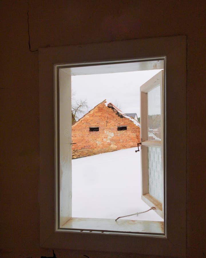 View out of a window stock image. Image of room, eerie - 144391309