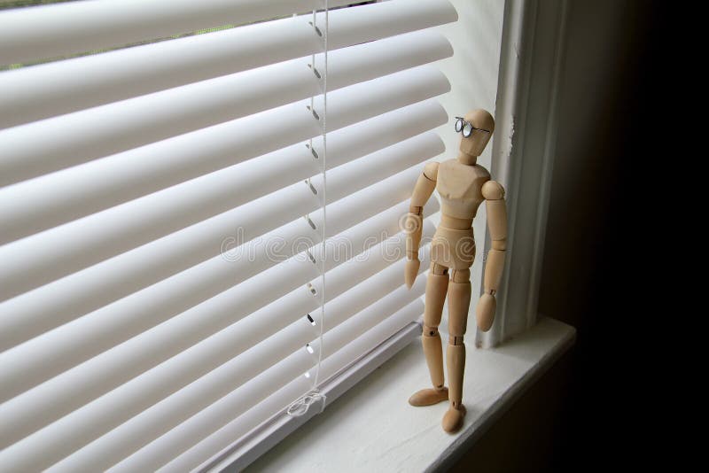 Looking Out Window on an Overcast Day. Stock Image - Image of away ...