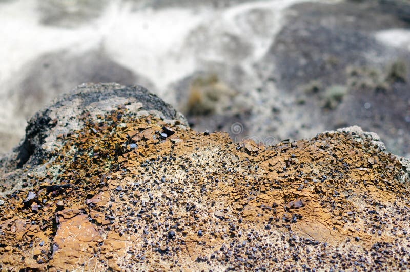Looking Over Edge into Canyon Stock Image - Image of badlands, high ...