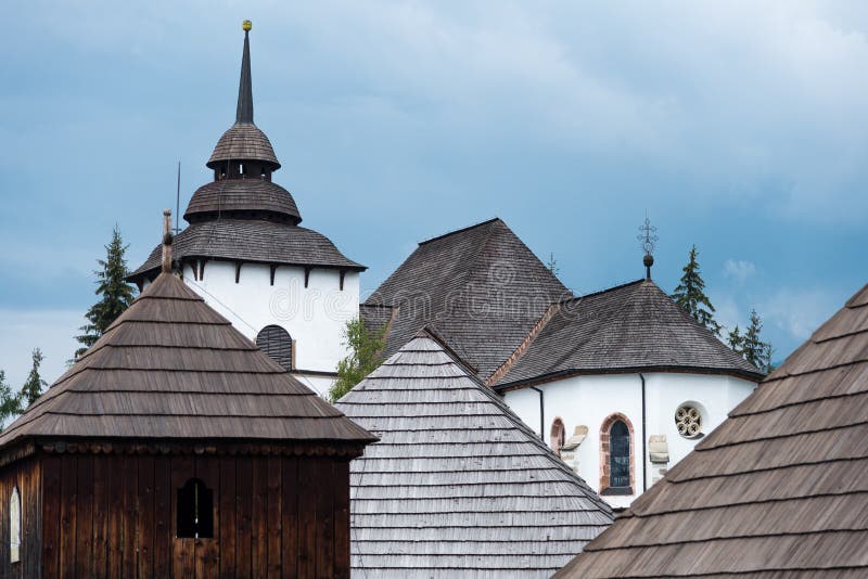 Looking Over Rooftops of the Old Village. Stock Photo - Image of ...