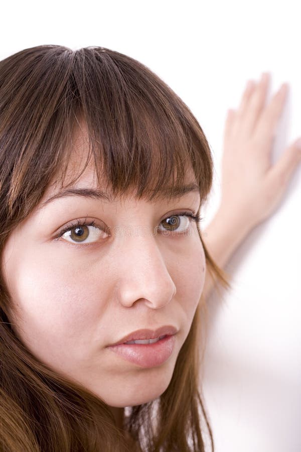 Looking over Shoulder stock photo. Image of contact, long - 10725326