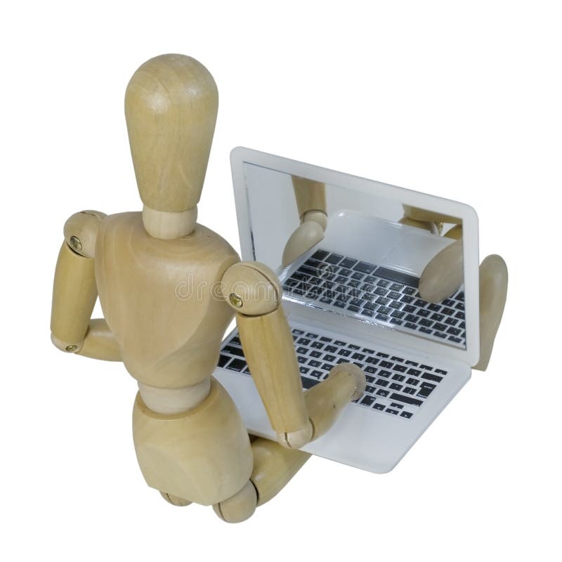 Looking Over the Shoulder of Someone Working on a Laptop Stock Image ...