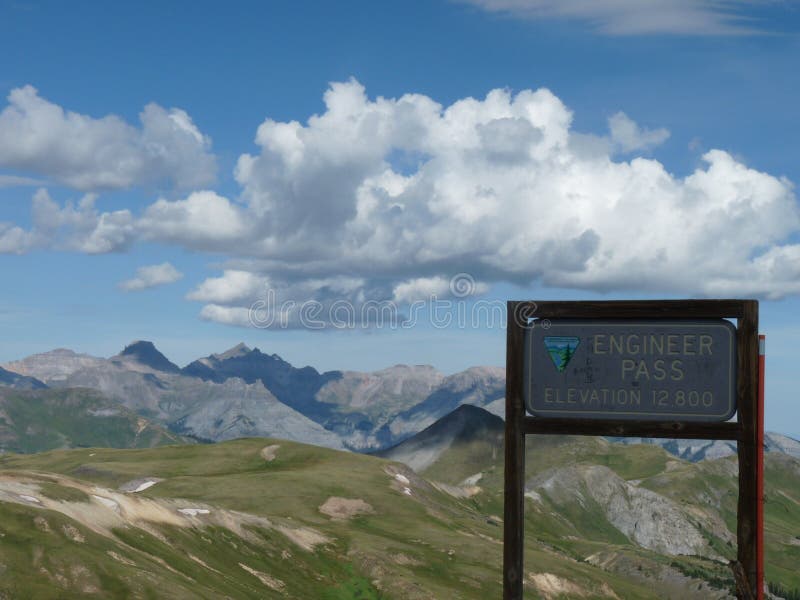 On top of Engineer Pass stock photo. Image of mountain - 253738624