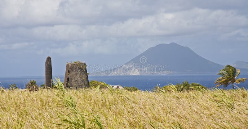 The Quill Volcano in Sint Eustatius Stock Image - Image of hole, nature ...