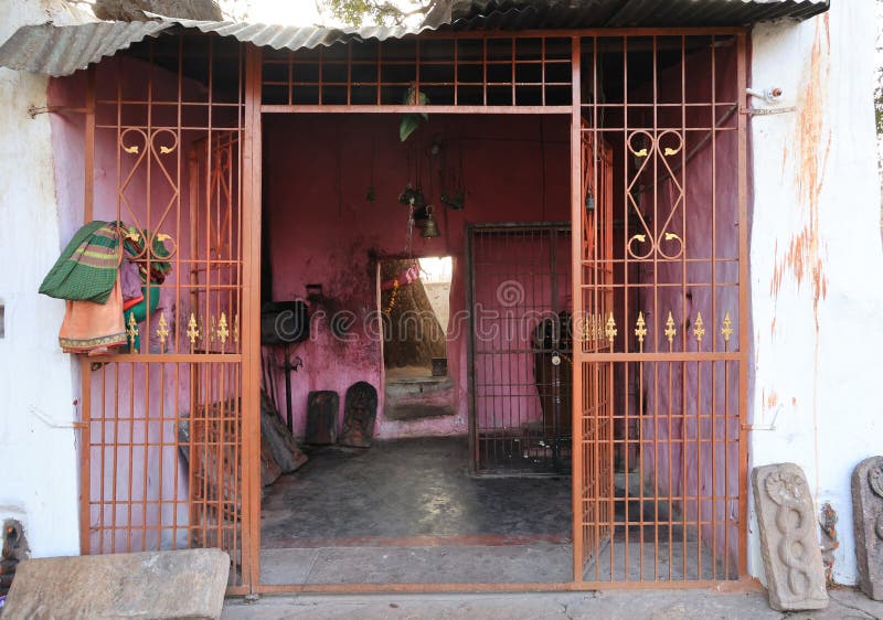 Hindu shrine at Badami stock photo. Image of station - 309068434