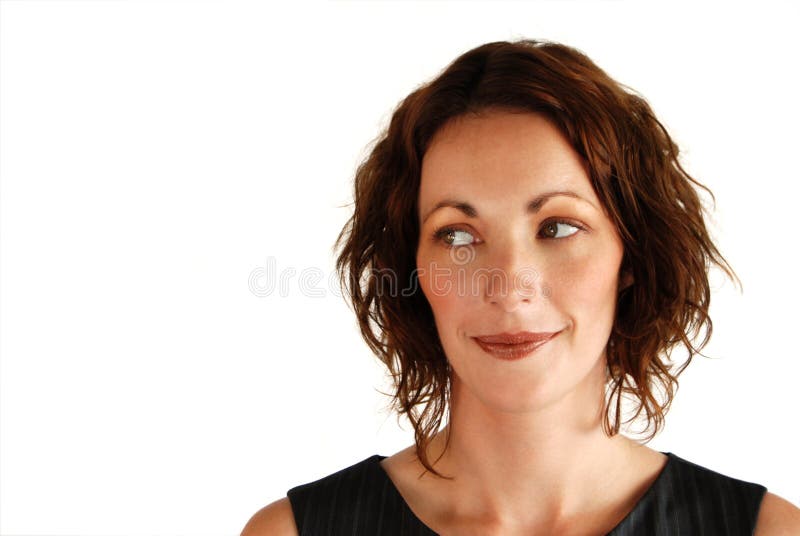 Looking right stock image. Image of looking, copy, businesswoman - 7295651
