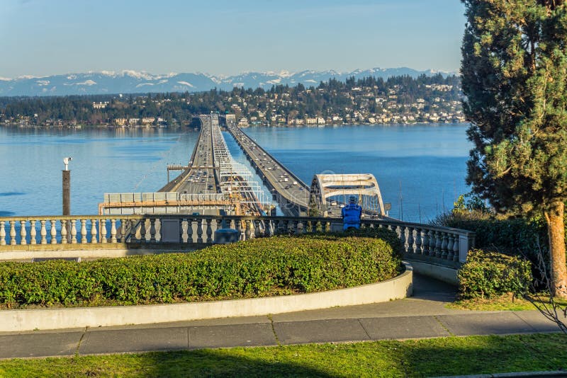 Seattle Floating Bridge stock photo. Image of floating - 4215660