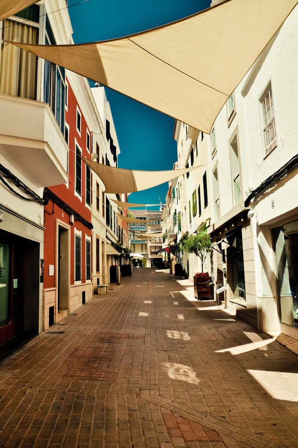 Mahon Old Town, Minorca, Spain Stock Image - Image of history, spain ...