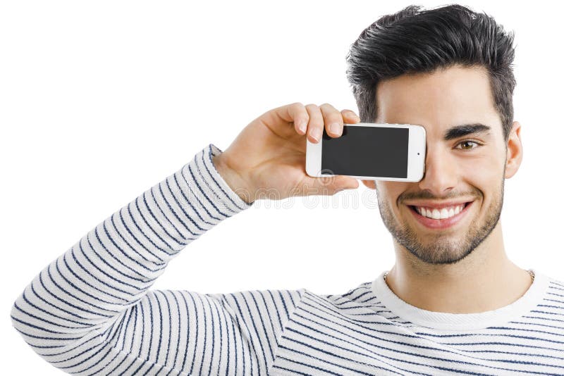 Guy looking up stock photo. Image of cheerful, adult - 85288902