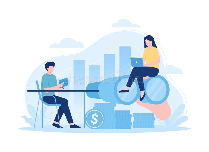 Looking for Solutions To Increase Productivity Concept Flat ...