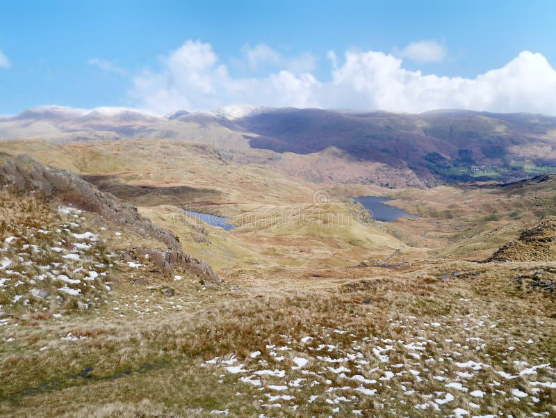 Looking To Codale and Easedale Tarns, Lake District Stock Image - Image ...
