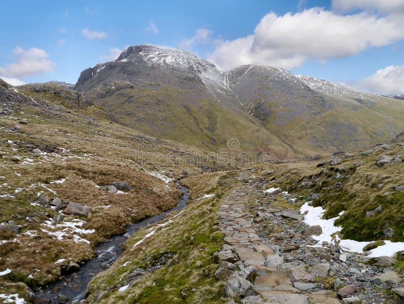 Looking To Great Gable, Lake District Stock Photo - Image of ...