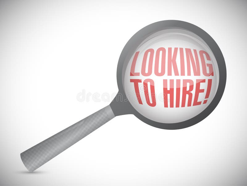 Staffing Magnifying Glass Words Human Resources Hiring Employees Stock ...