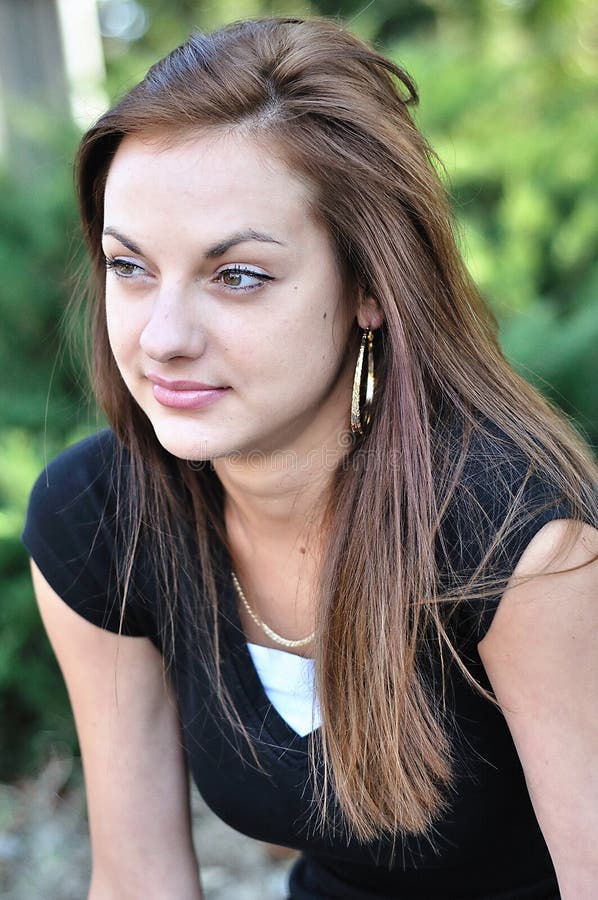 Looking to the side stock photo. Image of lifestyle, face - 35995412