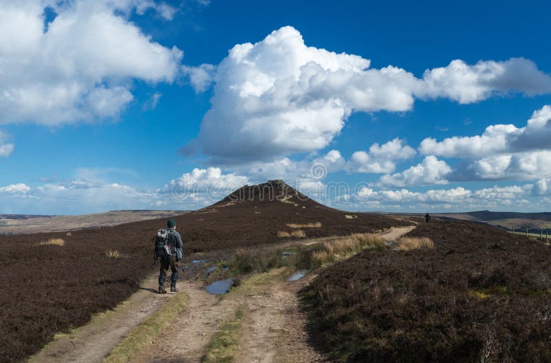 Looking Towards the Peak of Win Hill Along the Walkers Trail in the ...