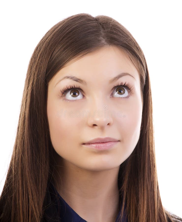 Looking up stock image. Image of cute, teenager, executive - 27687721