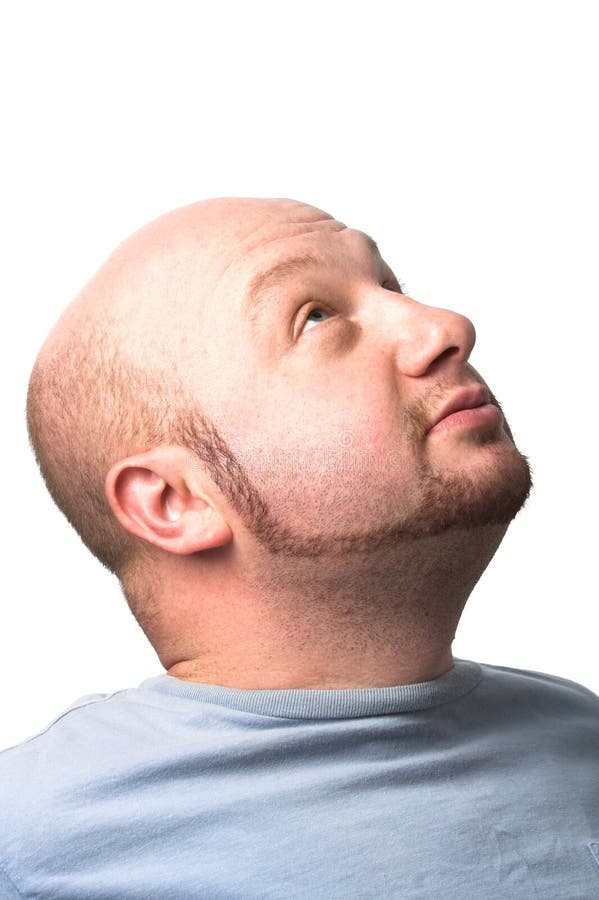 Looking up stock photo. Image of looking, ginger, profile - 5759156