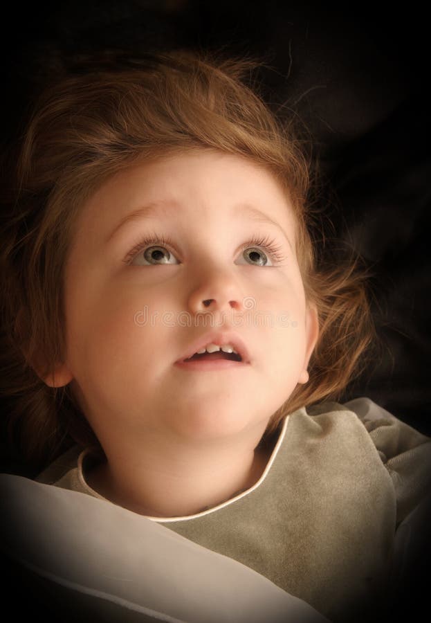 Looking Up stock image. Image of adorable, young, pose - 590931