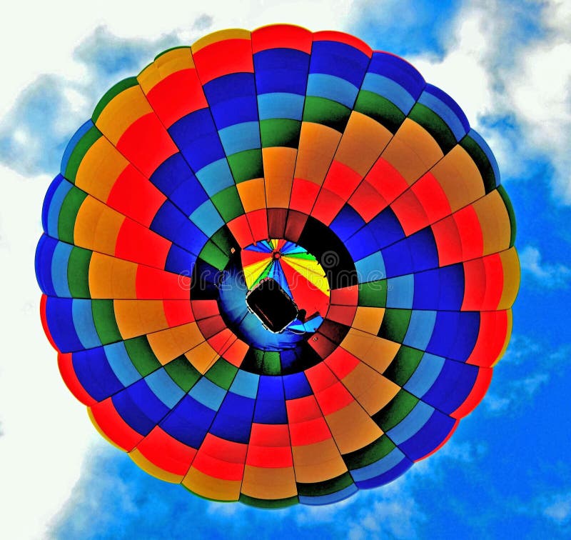 Beautiful Hot Air Balloon in the Sky. Stock Photo - Image of float ...