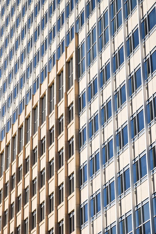 Looking Up the Facade of an Office Building Stock Photo - Image of ...
