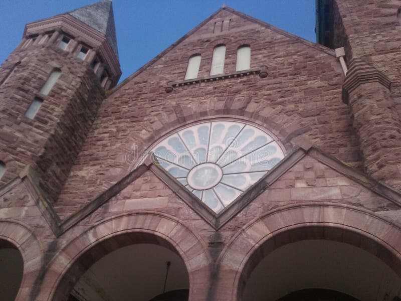 Gothic Building View from the Ground Stock Photo - Image of structure ...