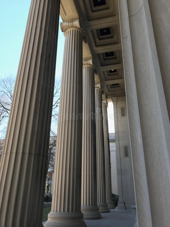 Ionic Columns at MIT stock photo. Image of greek, ionic - 150609610