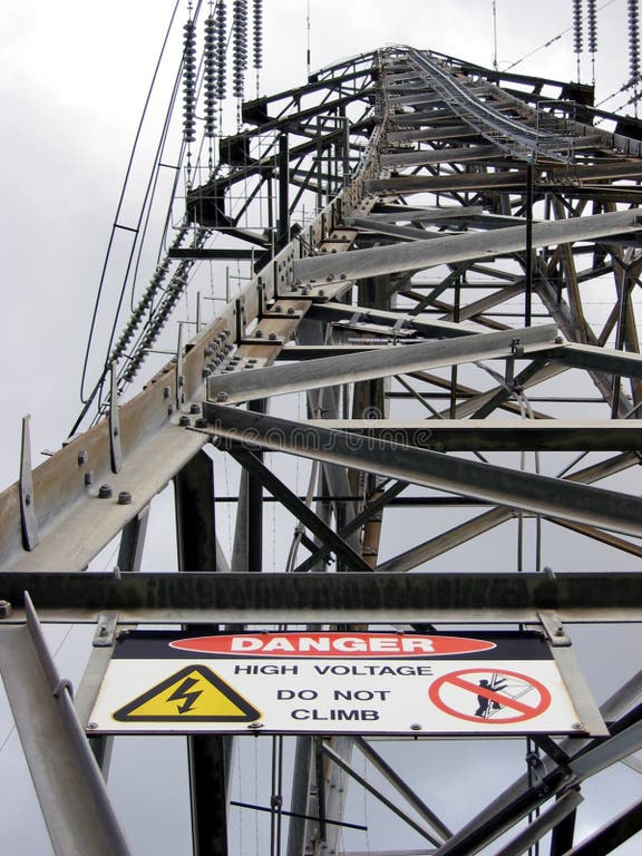 Power Pylon stock image. Image of ladder, perspective - 29773489