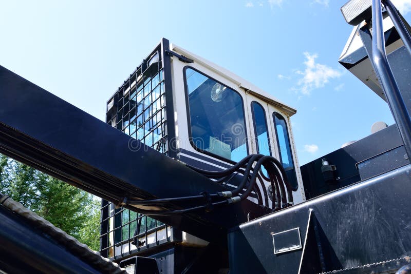 Knuckleboom Log Loader Swing Bearing Stock Photo - Image of inspect ...