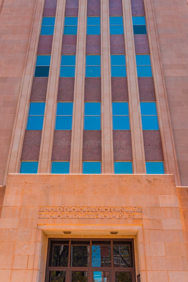 Looking Up at the Lubbock County Courthouse in Texas Stock Photo ...