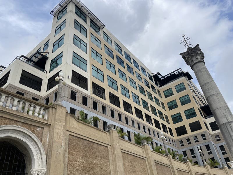 Looking Up at a Modern Building and Dam Structure Editorial Image ...