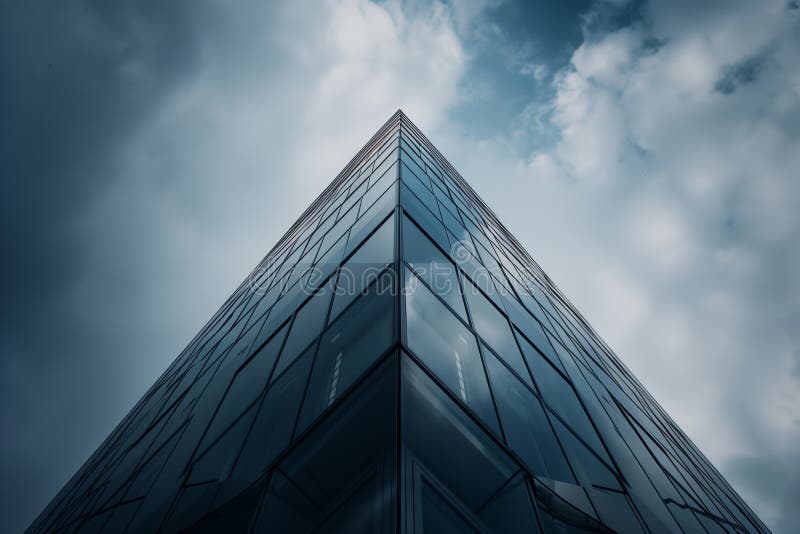 Looking Up at a Modern High-rise Residential Building Facade in ...