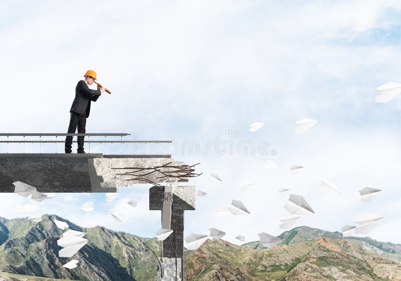 Looking Up for New Ways of Problems Solution. Stock Image - Image of ...