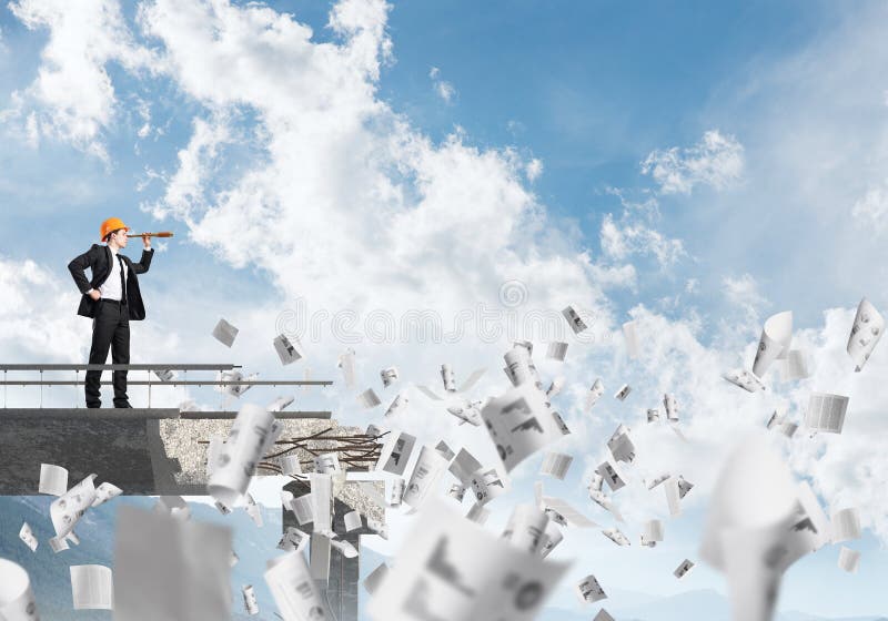 Looking Up for New Ways of Problems Solution. Stock Photo - Image of ...