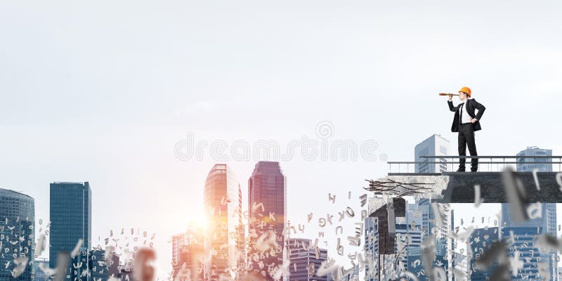 Looking Up for New Ways of Problems Solution. Stock Photo - Image of ...