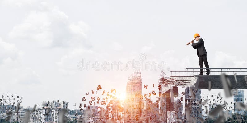 Looking Up for New Ways of Problems Solution. Stock Image - Image of ...