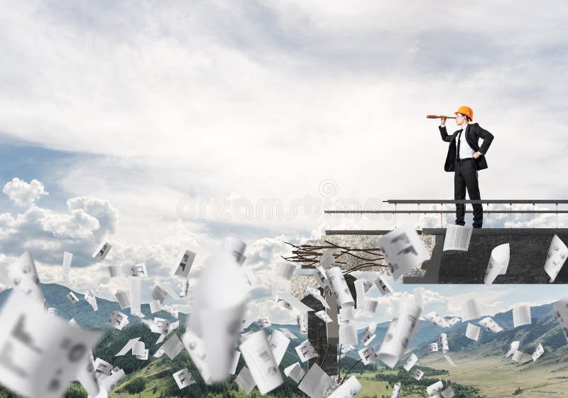 Looking Up for New Ways of Problems Solution. Stock Image - Image of ...