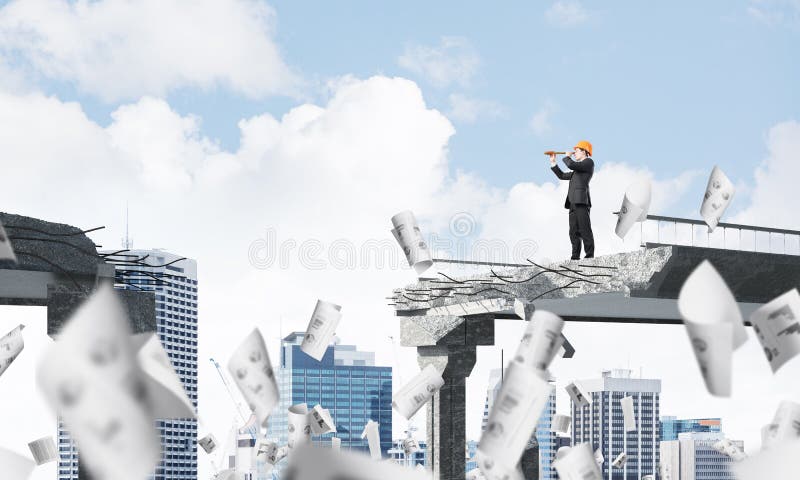 Looking Up for New Ways of Problems Solution. Stock Image - Image of ...