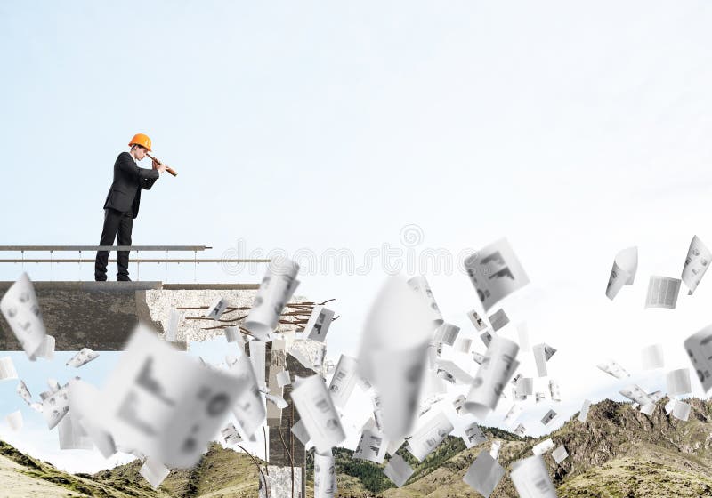 Looking Up for New Ways of Problems Solution. Stock Image - Image of ...