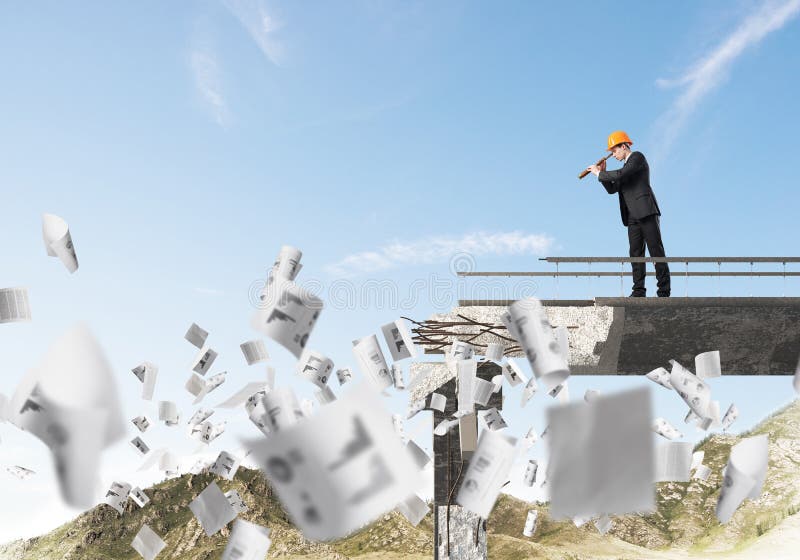 Looking Up for New Ways of Problems Solution. Stock Image - Image of ...