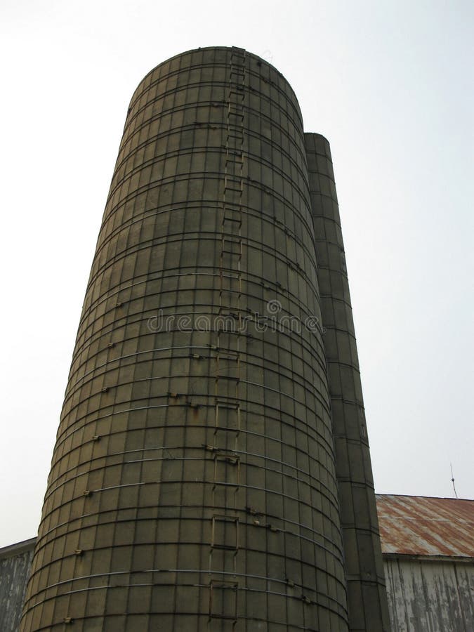 Looking up at an old silo stock photo. Image of farm - 132795086