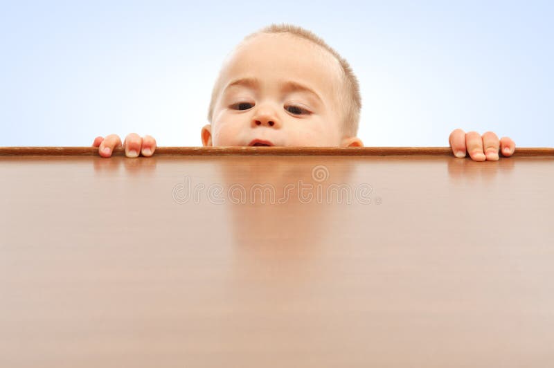 Looking up onto table stock image. Image of little, isolated - 15738931