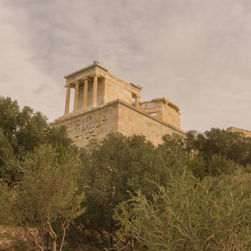 Temple of Athena Nike, Athens, Greece Stock Image - Image of vacation ...