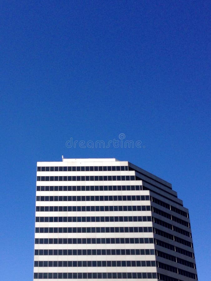 Looking Up at Upper Half of Stepped Building Stock Photo - Image of ...